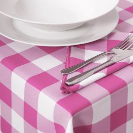 Cool Pink American Style Gingham Check Tablecloths