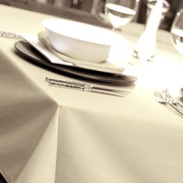 Ivory Tablecloths Square Rectangular & Round - 24 Sizes