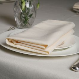 Ivory Napkins 51cm x 51cm (20 x20") Woven Premium Quality Next Day Delivery